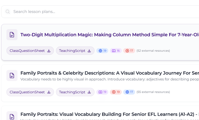 AI Teaching Tools for Educators - Lesson Plans and Resources